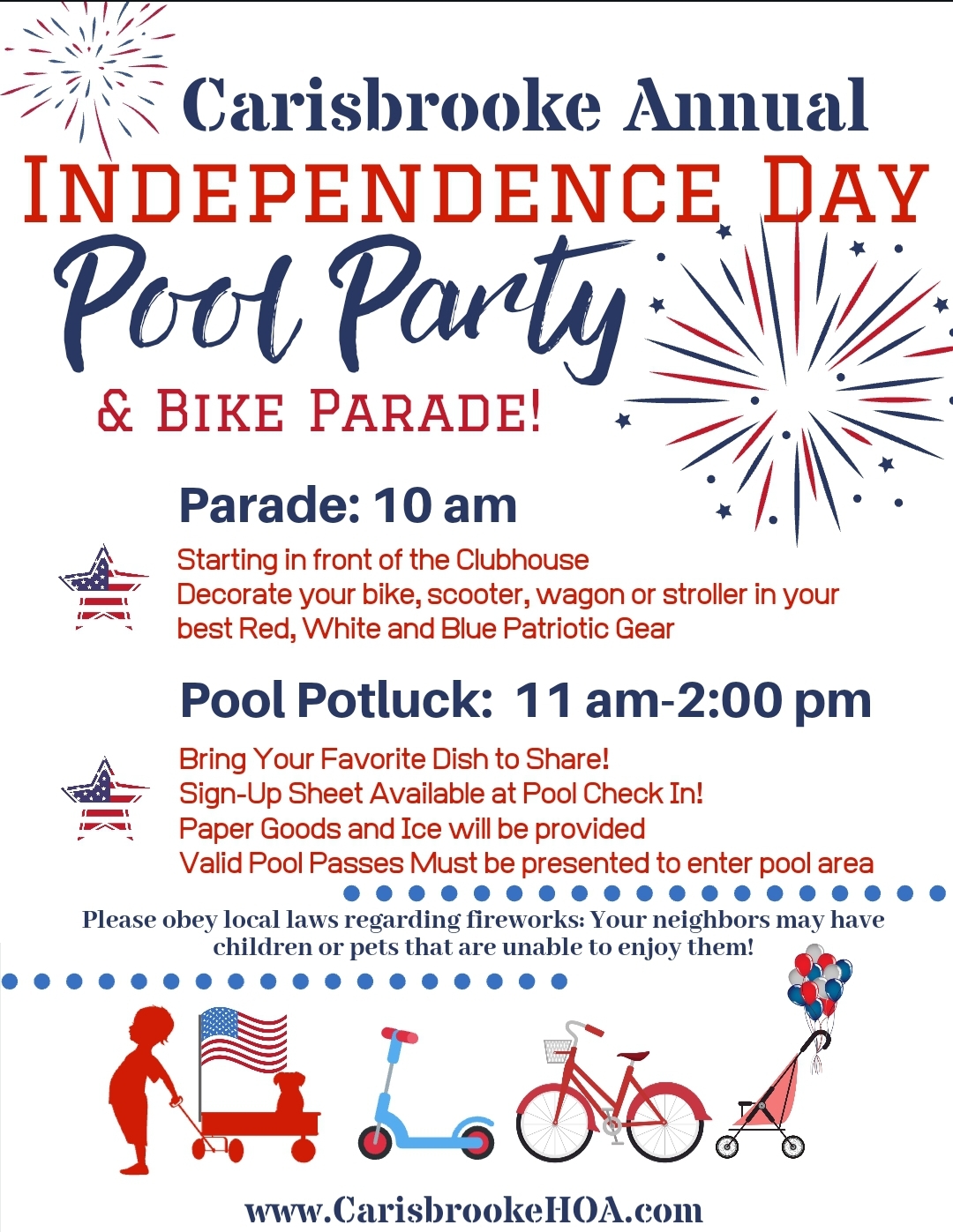 Annual Independence Day Pool Party - Carisbrooke